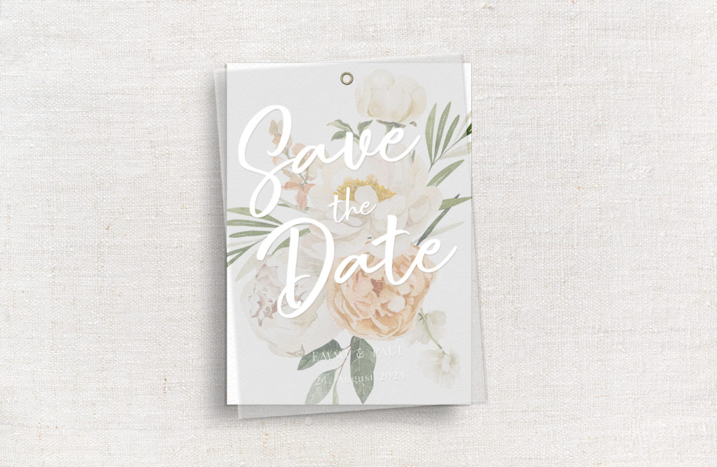 Save the date – Karte mit Transparentpapier DIN A 6 | peony on paper ...